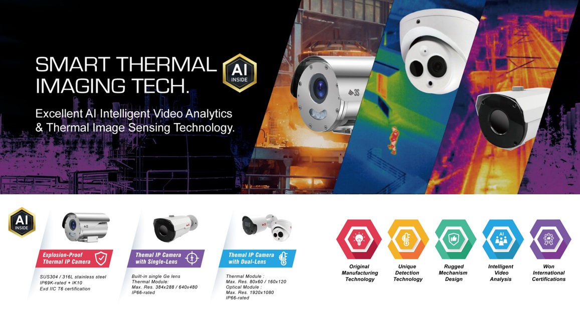 3S System to launch smart thermal IP cameras | SecurityWorldMarket.com