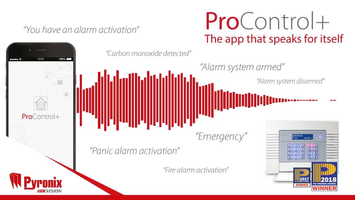 Pyronix Procontrol+ App speaks for itself | SecurityWorldMarket.com