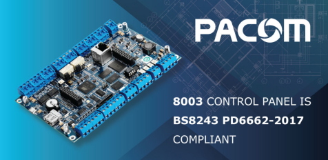 Pacom new 8003 hybrid panel gains BS approval | SecurityWorldMarket.com