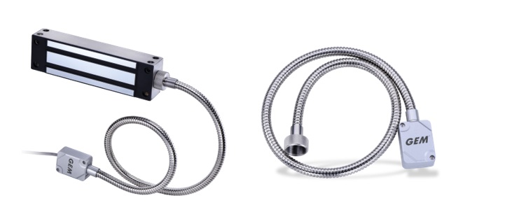 New armoured cable conduit for weatherproof electromagnetic locks ...